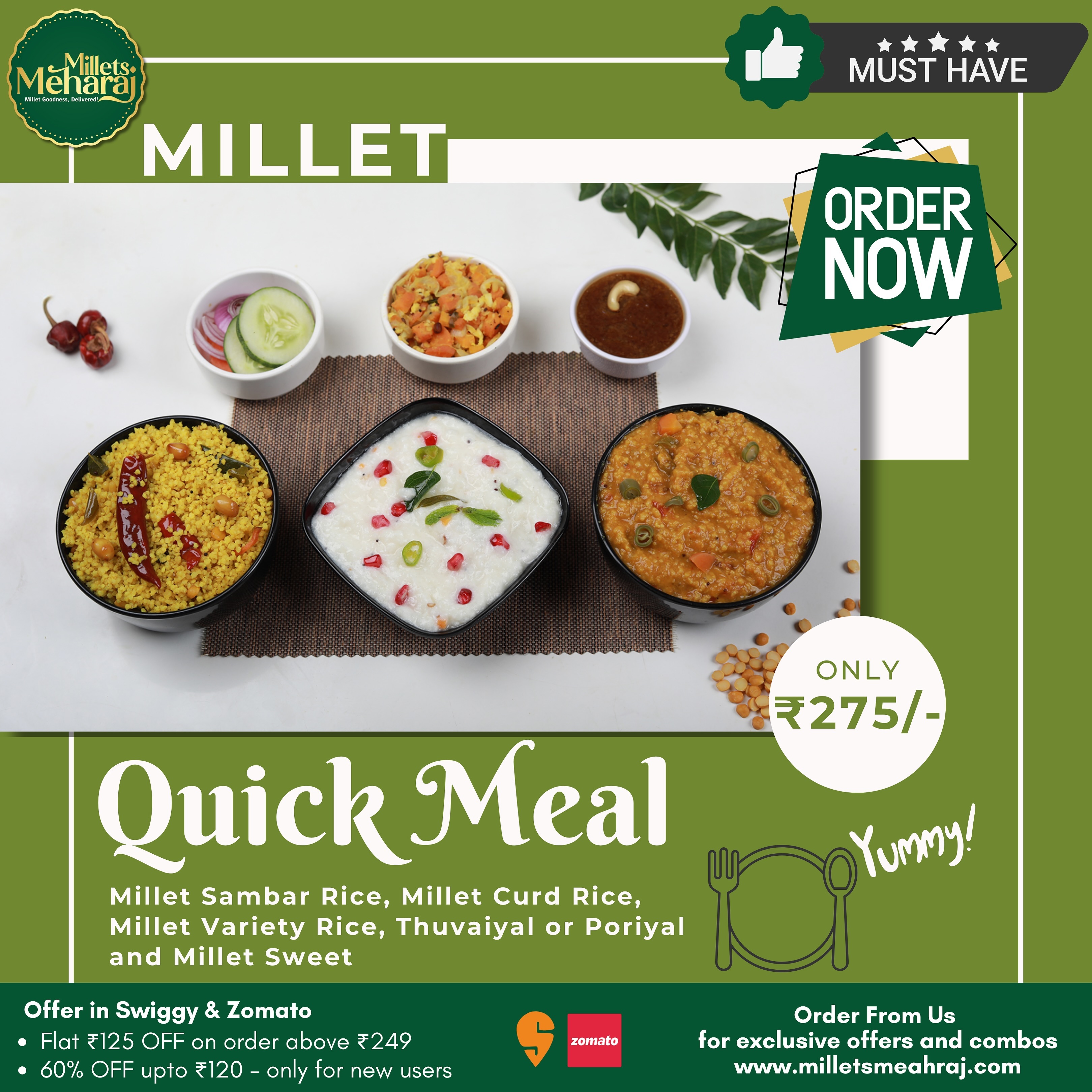 Millets Meharaj – A Curated Cuisine Based on Millets